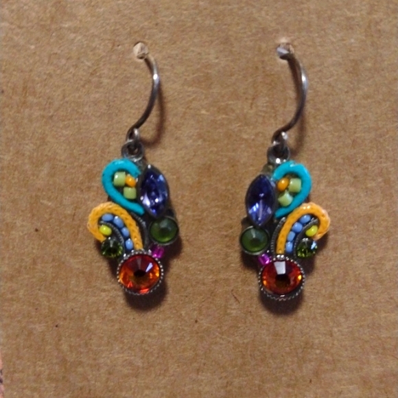 Firefly | Jewelry | Firefly Crystal Curvy Whimsical Vibrant Earrings ...
